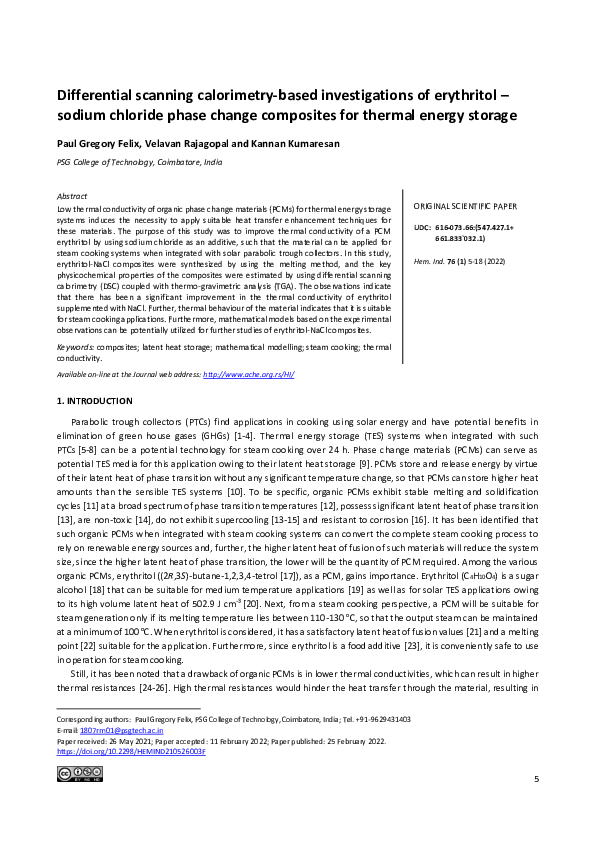 (PDF) Differential scanning calorimetry-based investigations of ...