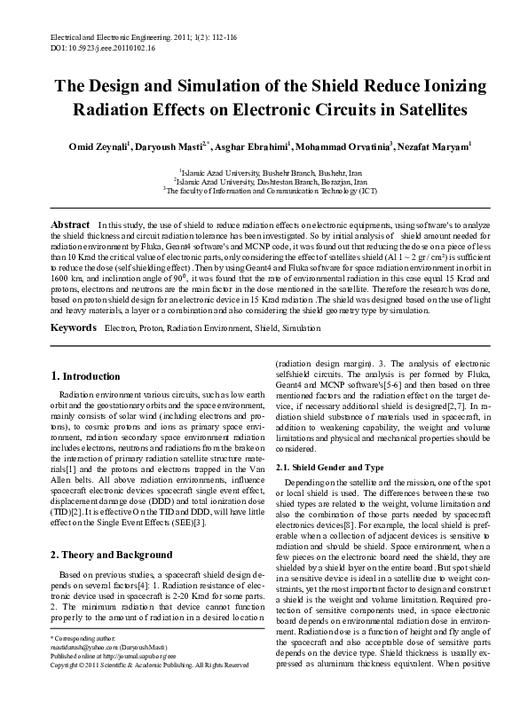 (PDF) The Design and Simulation of the Shield Reduce Ionizing Radiation ...