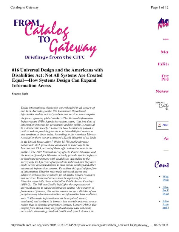 (PDF) l Library Access Barriers