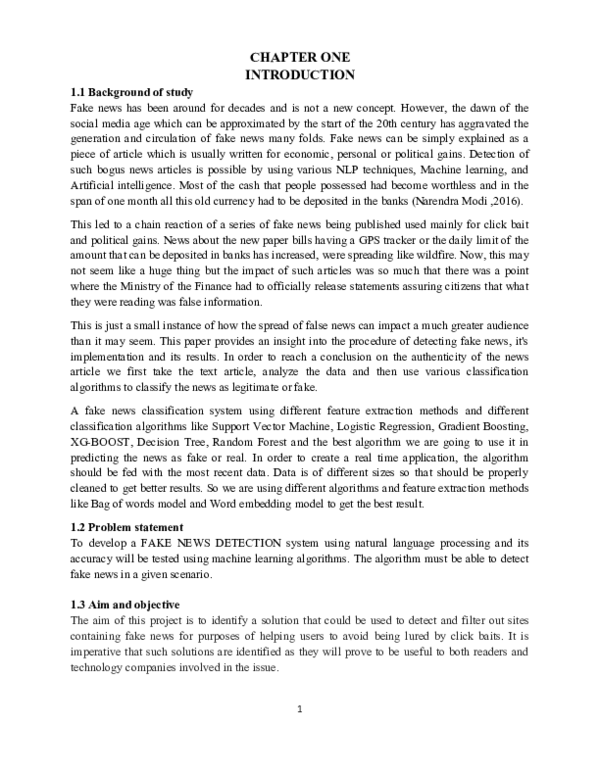 (DOC) FAKE NEWS DETECTION