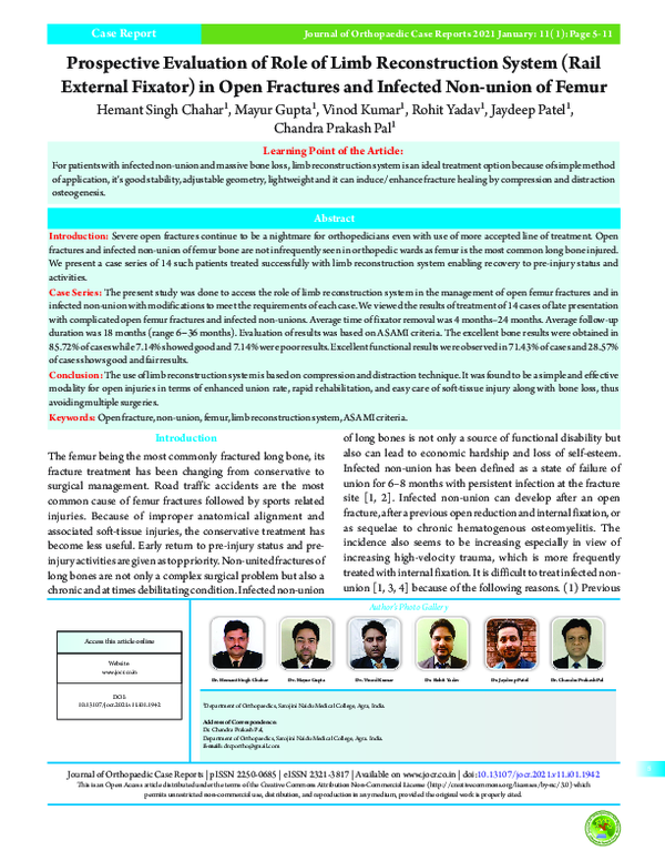 (PDF) Prospective Evaluation of Role of Limb Reconstruction System ...