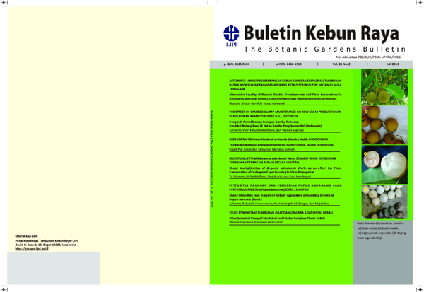 (PDF) Alternatif Lokasi Pengembangan Kebun Raya Dan Eksplorasi Tumbuhan ...