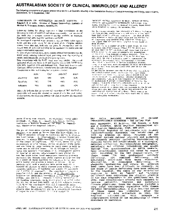 (PDF) Australasian Society of Clinical Immunology and Allergy | Mimi Tang - Academia.edu