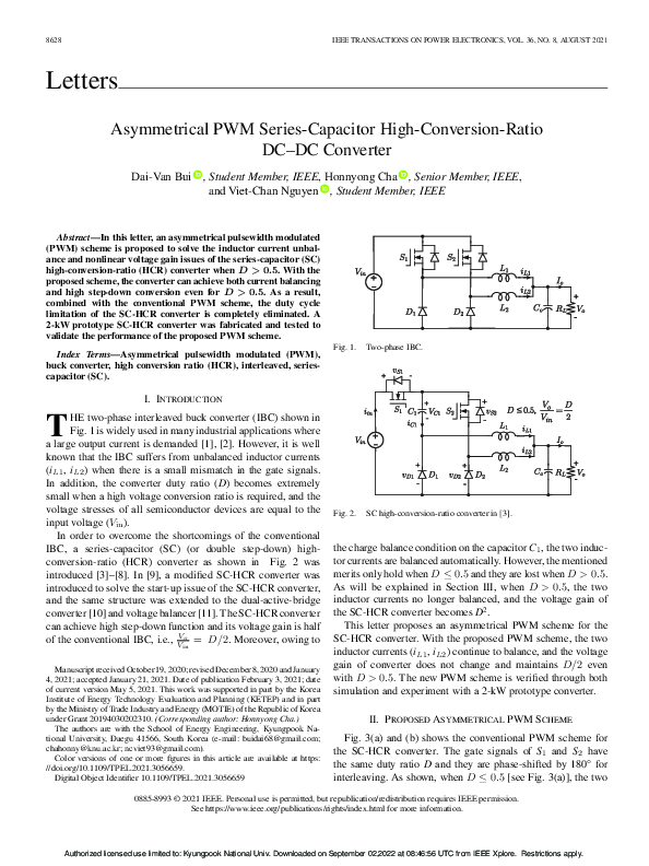 (PDF) Asymmetrical PWM Series-Capacitor High-Conversion-Ratio DC-DC Converter