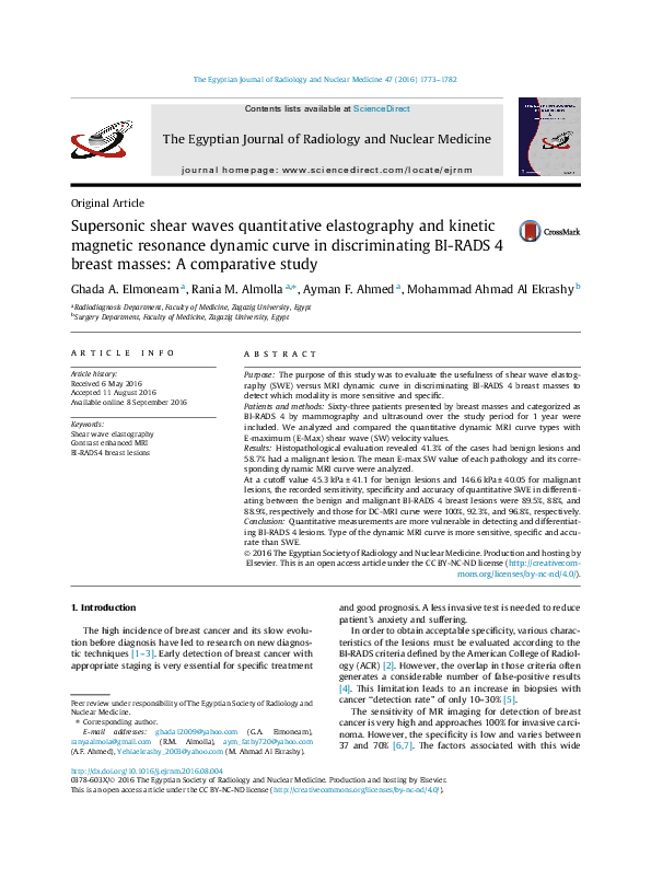 (PDF) Supersonic shear waves quantitative elastography and kinetic ...