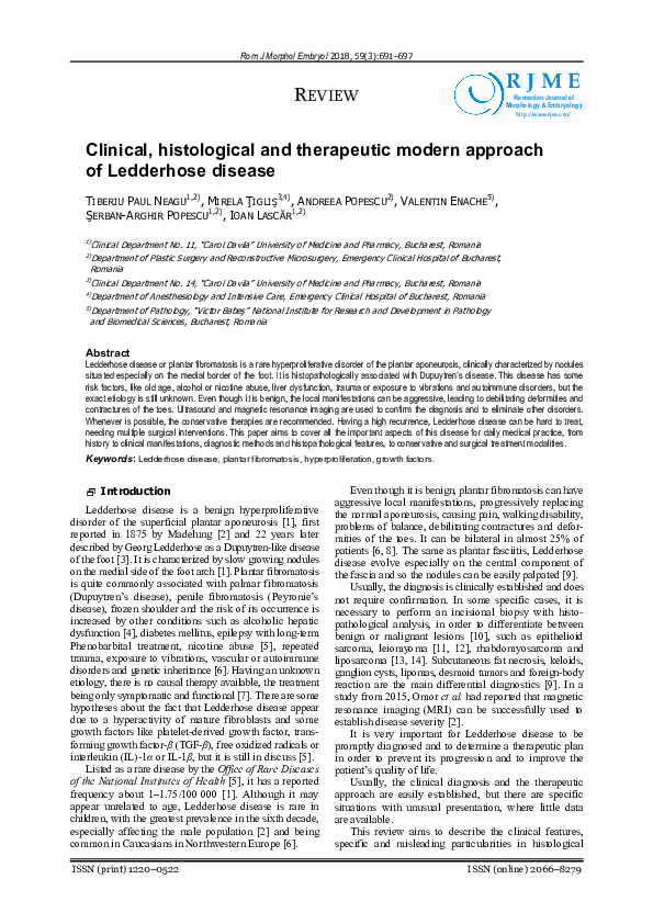 (PDF) Clinical, histological and therapeutic modern approach of ...