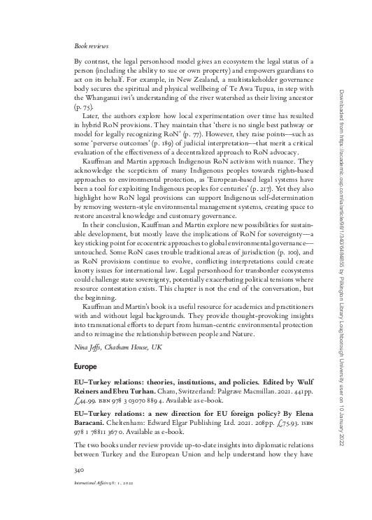 (PDF) EU - Turkey Relations