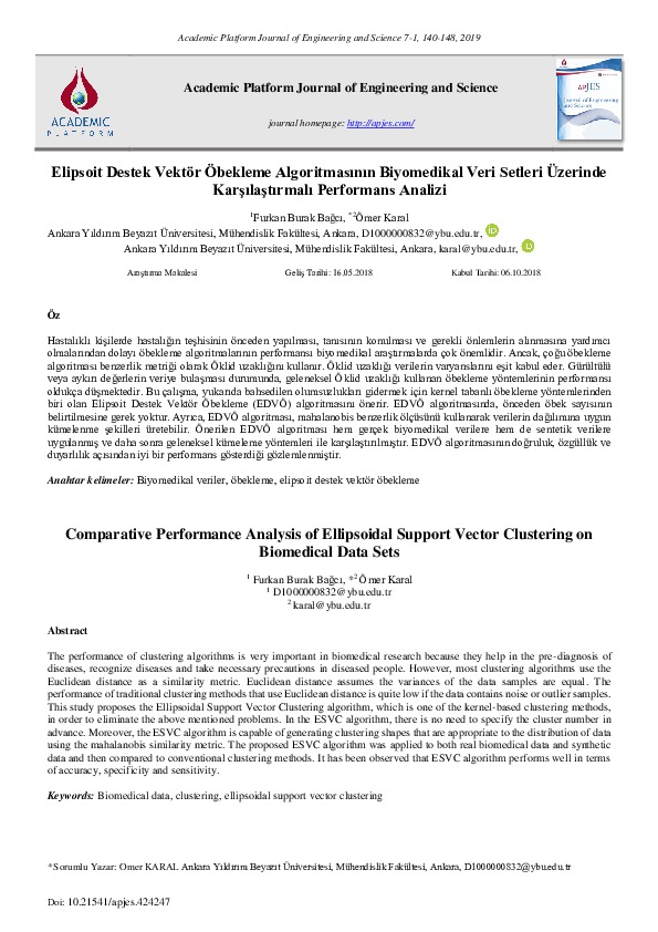 (PDF) Ellipsoidal support vector clustering for functional MRI analysis
