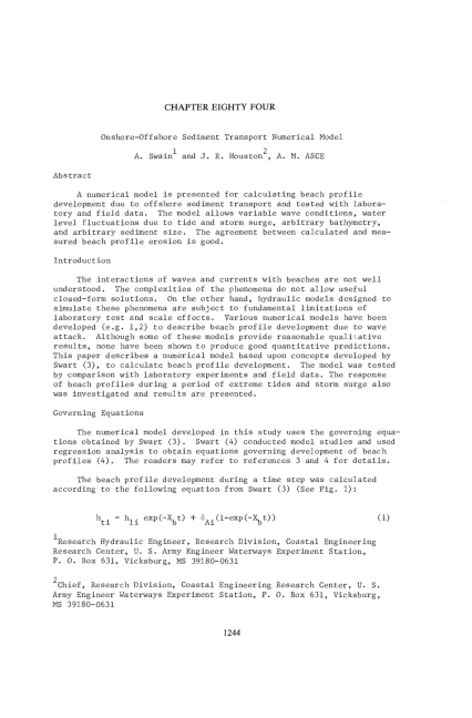 Pdf Onshore Offshore Sediment Transport Numerical Model