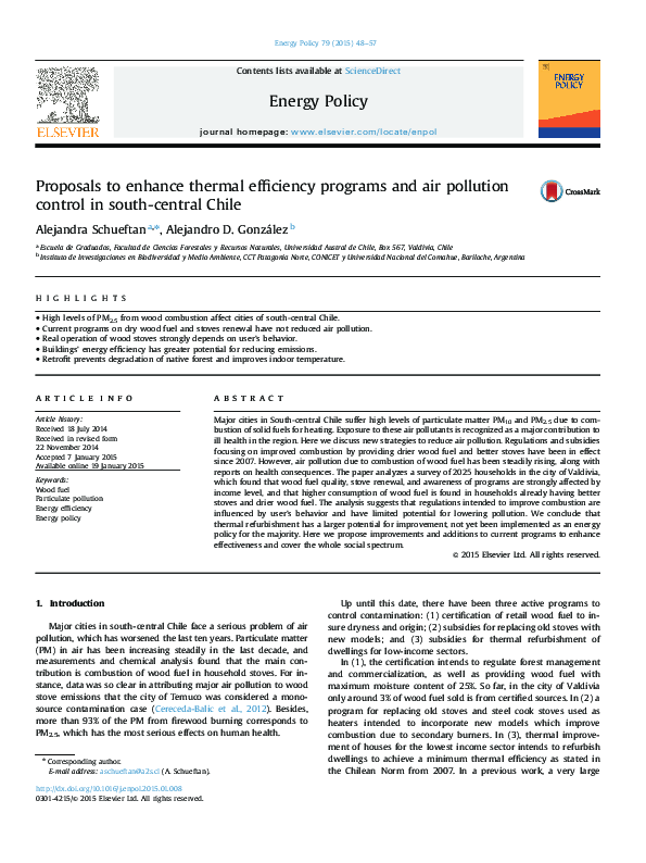 (PDF) Proposals to enhance thermal efficiency programs and air ...