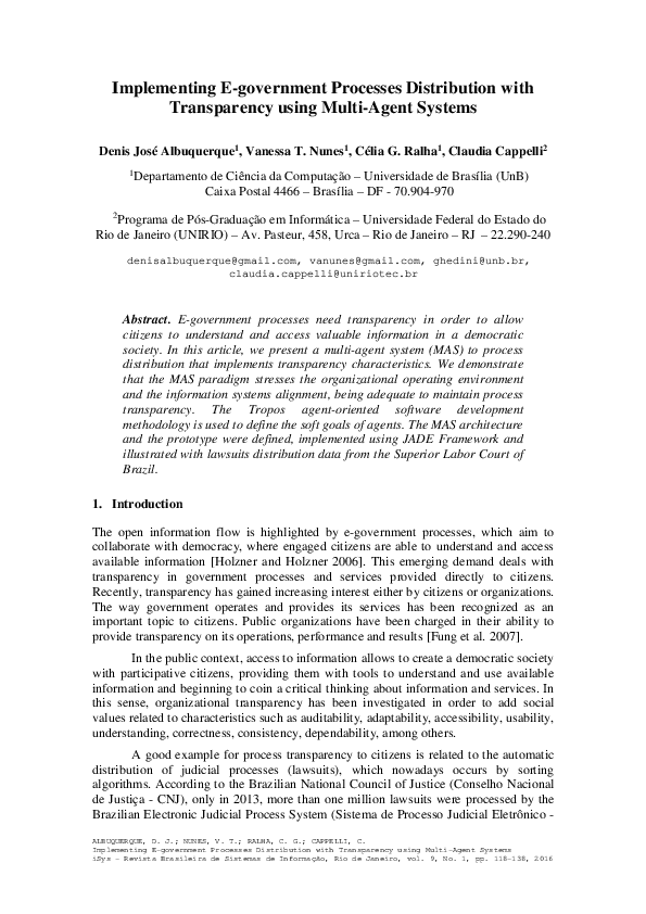 (PDF) Implementing E-government Processes Distribution with ...