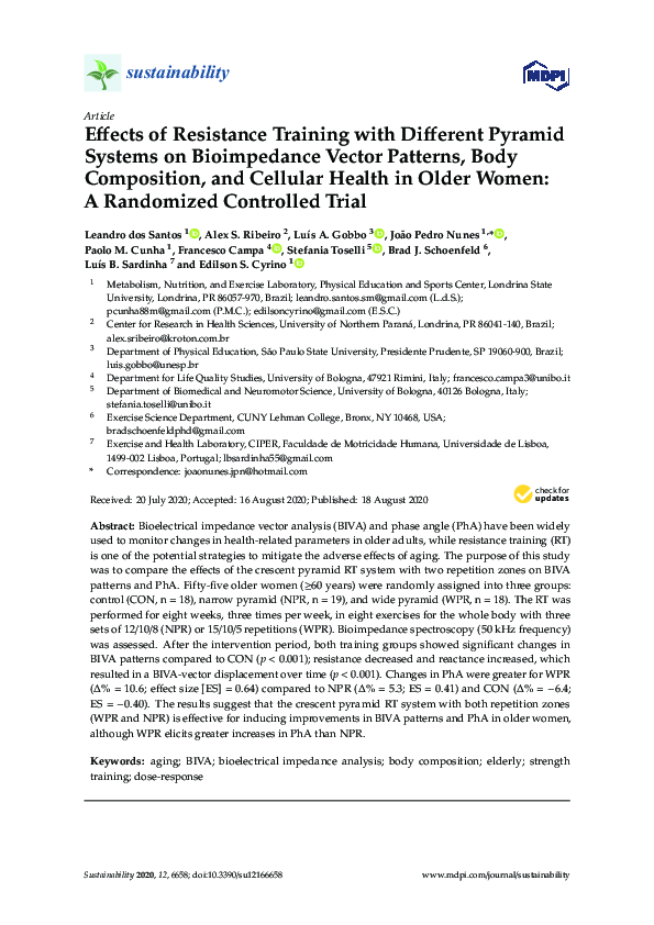 (PDF) Effects of Resistance Training with Differents Sets and Weekly ...