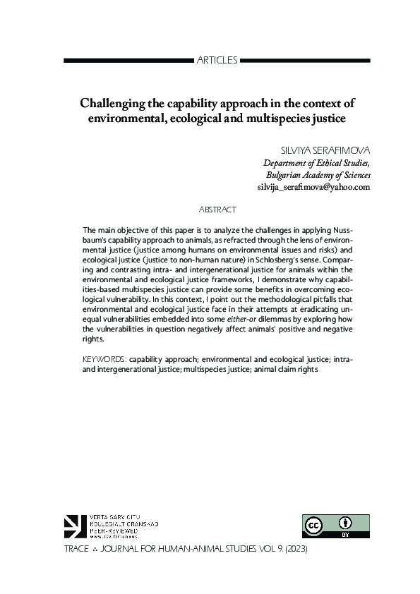 (PDF) Challenging the capability approach in the context of ...
