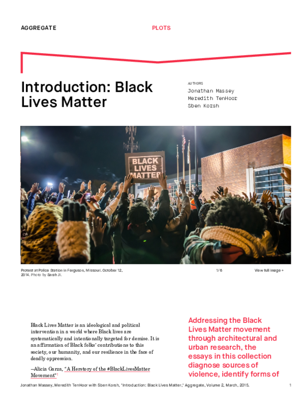(PDF) Introduction: Black Lives Matter