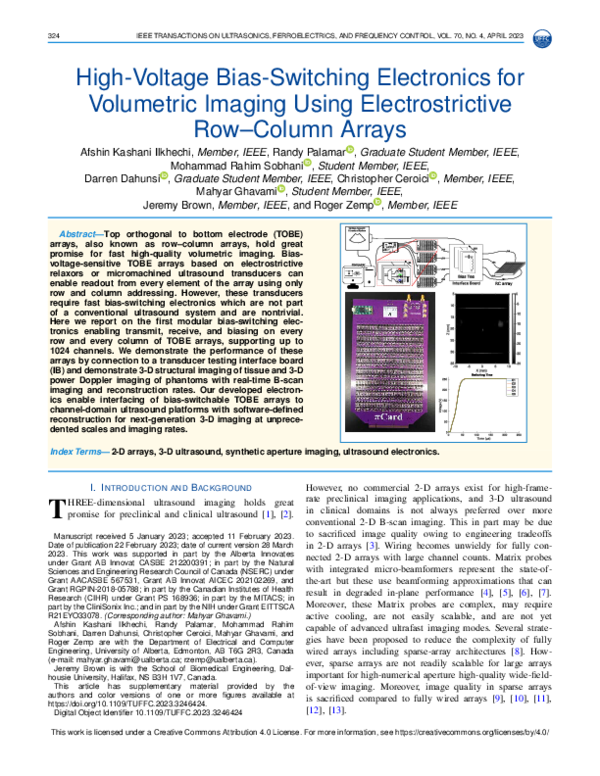 (PDF) High-Voltage Bias-Switching Electronics for Volumetric Imaging ...