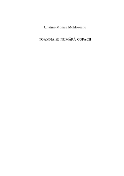 (PDF) Toamna se numără copacii