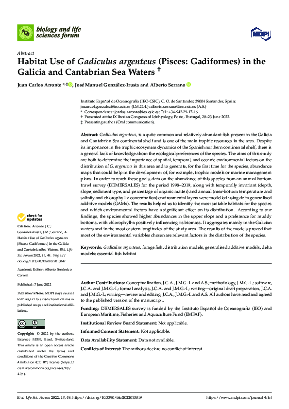 (PDF) Habitat Use of Gadiculus argenteus (Pisces: Gadiformes) in the ...