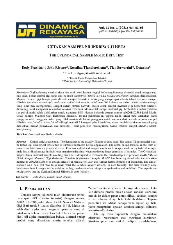 (PDF) Cetakan Sampel Silindris : Uji Beta