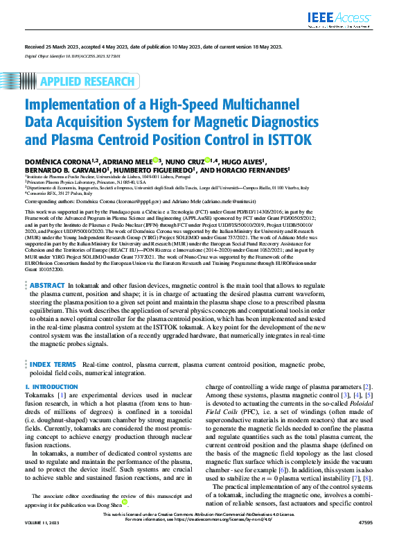 (PDF) Implementation of a High-Speed Multichannel Data Acquisition ...