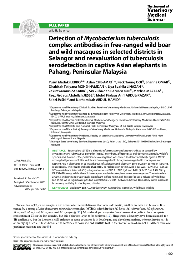 (PDF) Detection of Mycobacterium tuberculosis Complex by Real-time PCR ...