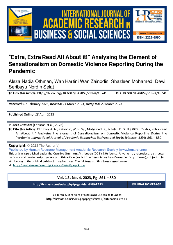 (PDF) "Extra, Extra Read All About it!" Analysing the Element of ...
