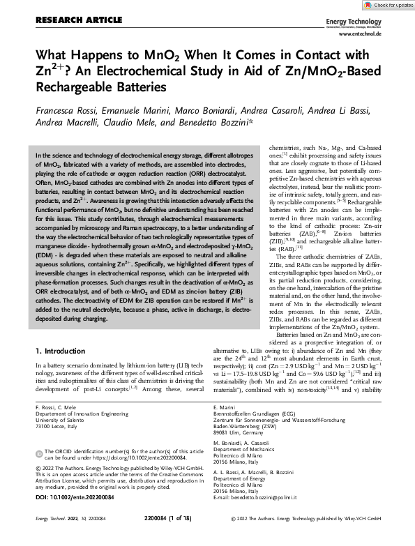 (PDF) What Happens to MnO2 When It Comes in Contact with Zn2+? An ...
