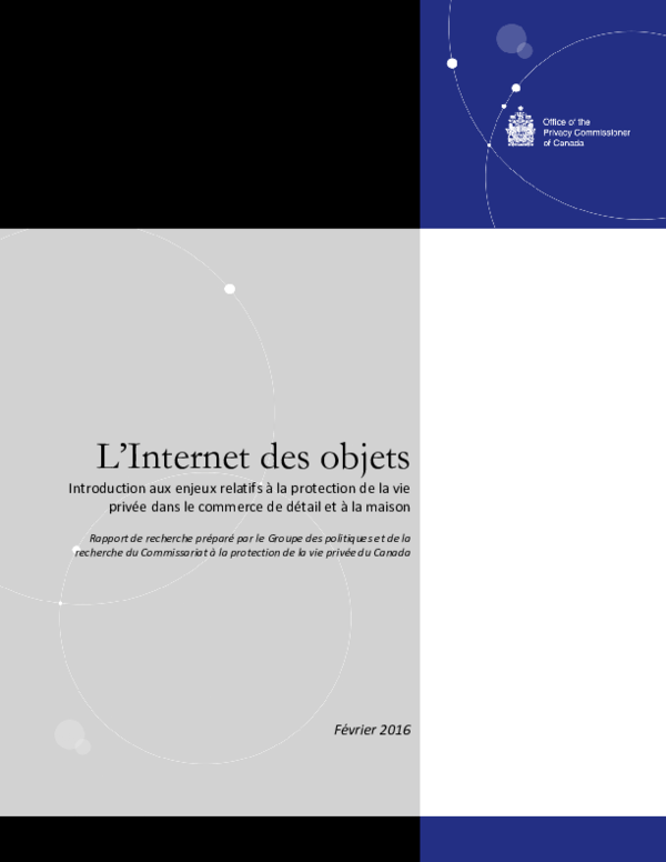 (PDF) L'internet des objets