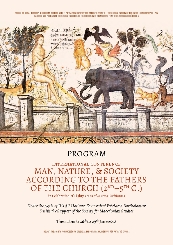 (PDF) The Contribution of Sources Chrétiennes to the Critical Edition ...