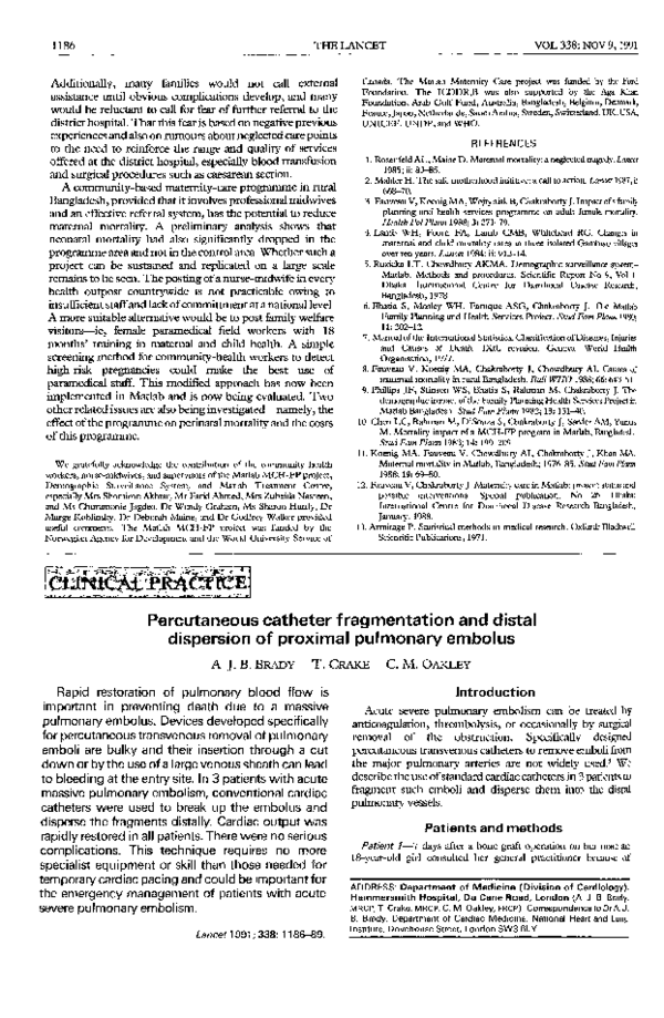 (PDF) Percutaneous catheter fragmentation and distal dispersion of ...