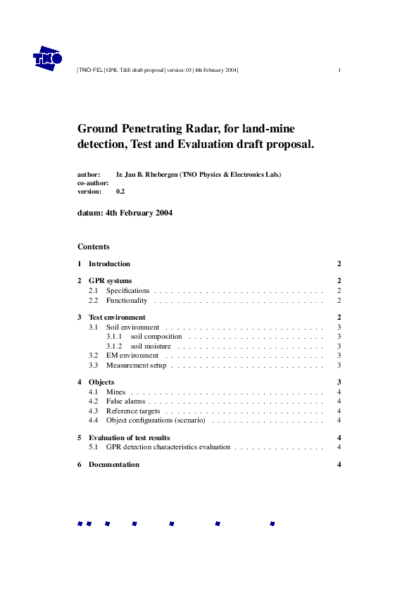 (PDF) Ground‐penetrating radar for landmine detection applications