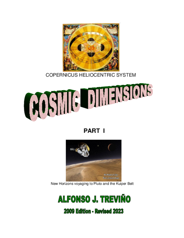 (PDF) Cosmic Dimensions. Part I