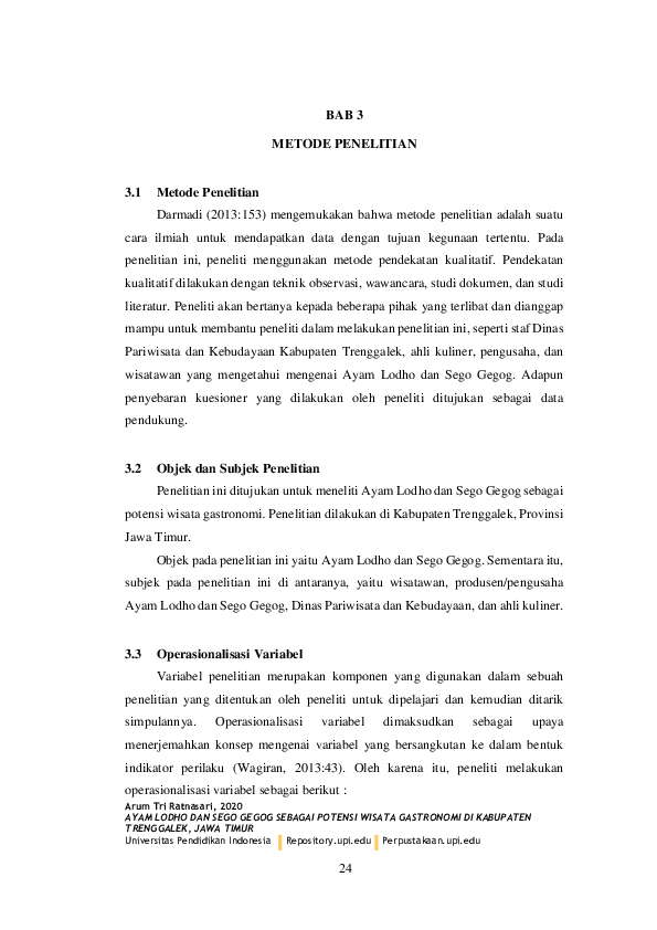 (PDF) Ayam Lodho Dan Sego Gegog Sebagai Potensi Wisata Gastronomi DI ...