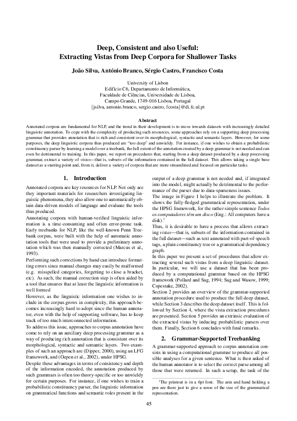 (PDF) Deep , Consistent and also Useful : Extracting Vistas from Deep ...