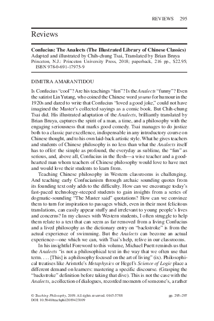 (PDF) Confucius: The Analects (The Illustrated Library of Chinese ...