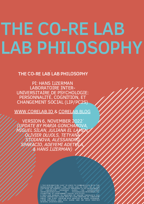(PDF) The CO-RE Lab Lab Philosophy