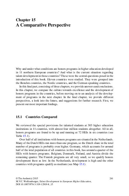 (PDF) A Comparative Perspective