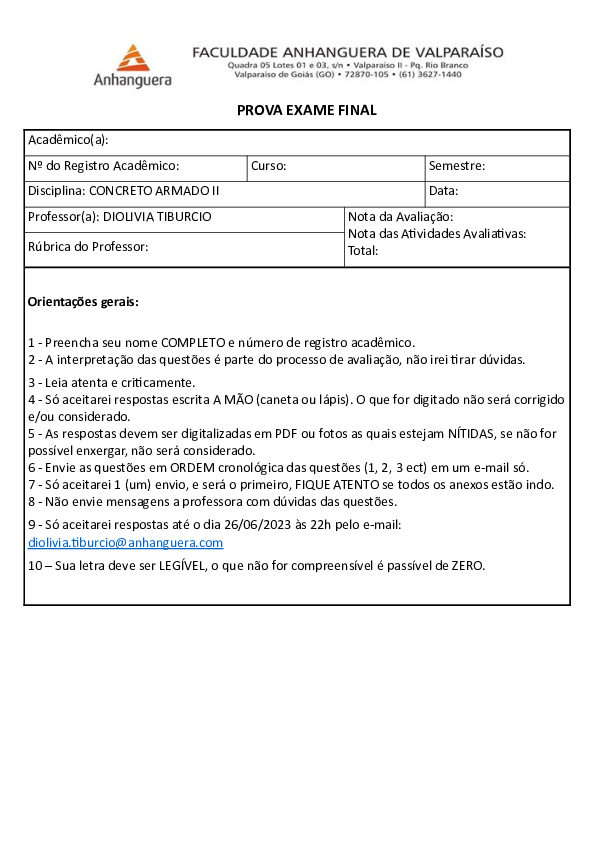 (PDF) PROVA EXAME FINAL