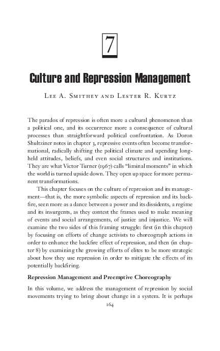 (PDF) Culture and Repression Management