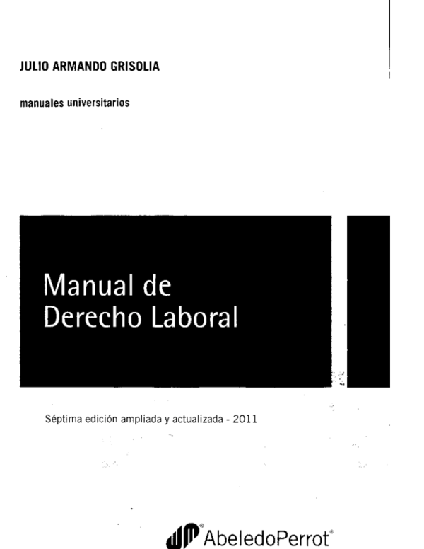 (PDF) Grisolia Manual Derecho Laboral.pdf
