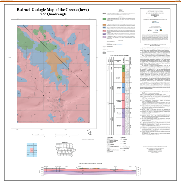 (PDF) Bedrock Geologic Map of the Greene (Iowa) 7.5\u27 Quadrangle ...
