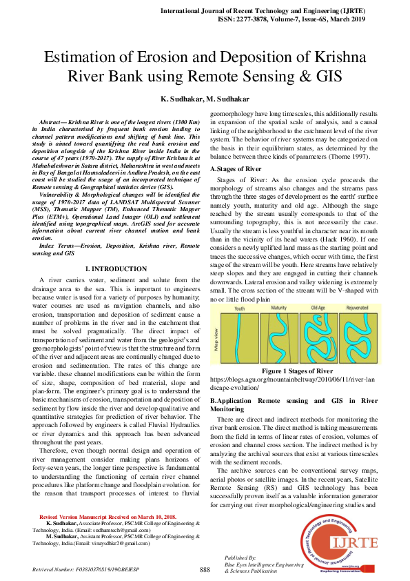 (PDF) Estimation of Erosion and Deposition of Krishna River Bank using ...