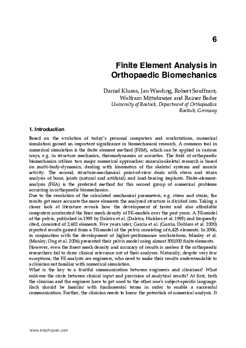 (PDF) Finite Element Analysis (PDF) Finite Element Analysis