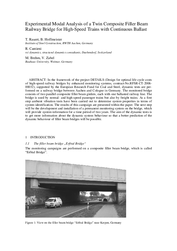 (PDF) Experimental modal analysis of a twin composite filler beam ...