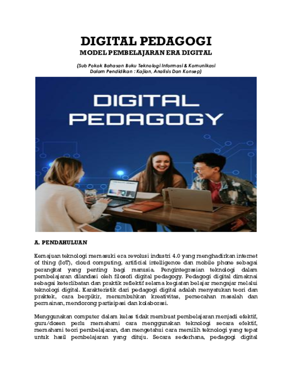 (PDF) DIGITAL PEDAGOGI MODEL PEMBELAJARAN ERA DIGITAL