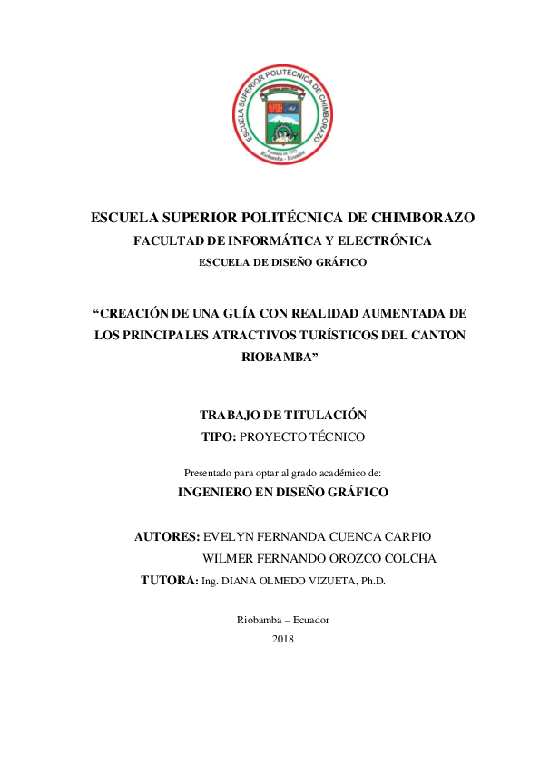 (PDF) Creación de una guía con realidad aumentada de los principales atractivos turísticos del ...