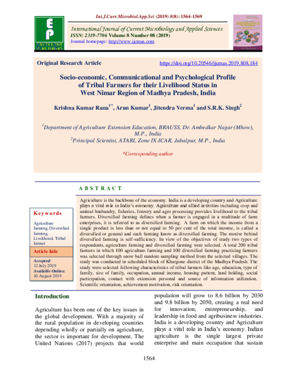 (PDF) Socio-economic, Communicational and Psychological Profile of ...