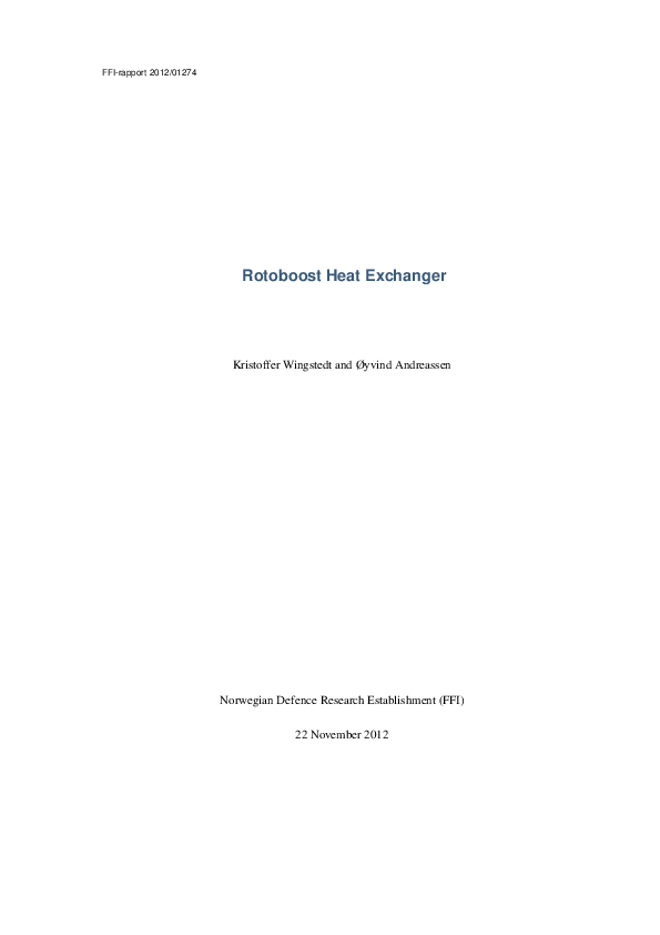 (PDF) Rotoboost heat exchanger