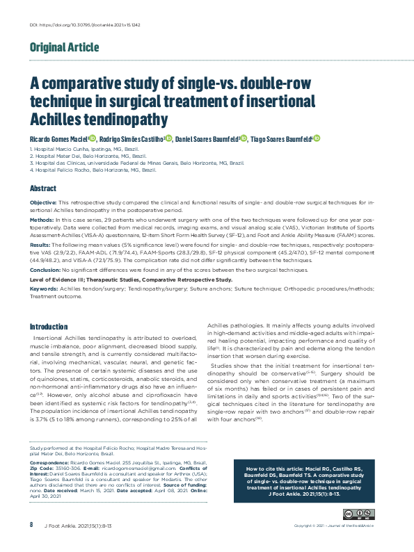 (PDF) A comparative study of single-vs. double-row technique in ...