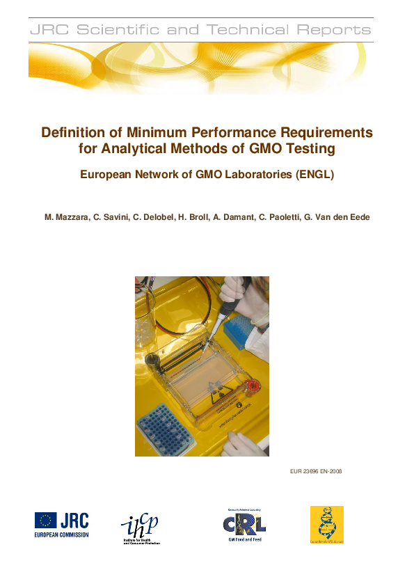 (PDF) Accreditation of GMO detection laboratories: Improving the ...