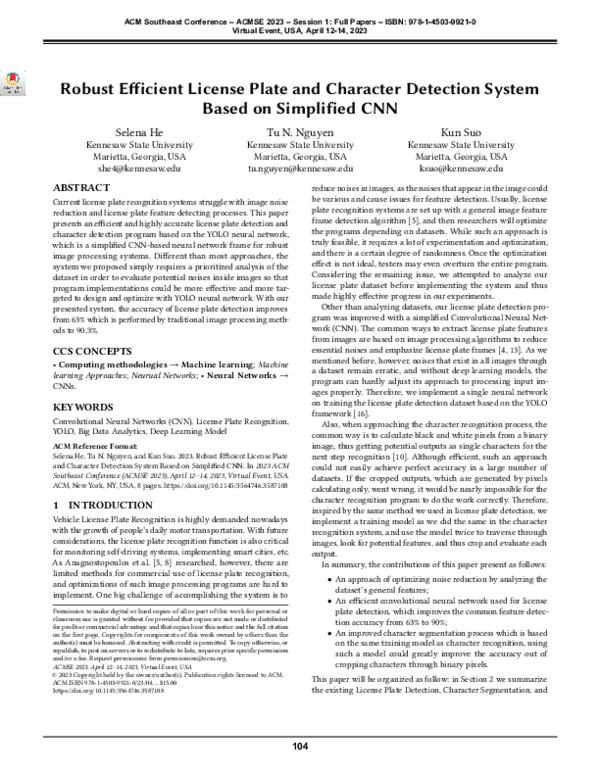 (PDF) Robust Efficient License Plate and Character Detection System ... (PDF) Robust Efficient License Plate and Character Detection System ...